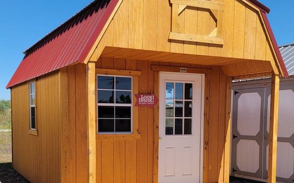 10×20 Fir Front Porch Playhouse Package Lofted Barn Shed by French ...