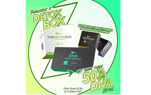 Purchase DETOX box get 50% off on your DNA! by IDLife in Aurora, CO ...