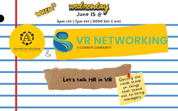 OAI JobZone: VR Networking with Computer Science 4 All by Operation ...