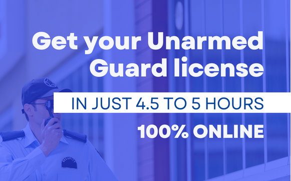 100% Online Unarmed Security Guard License Training by Alliance ...