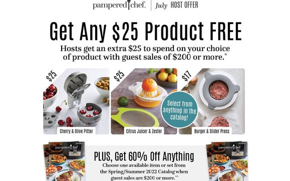 July Host Special - Make Your Own Sale! by Pampered Chef in Brentwood ...