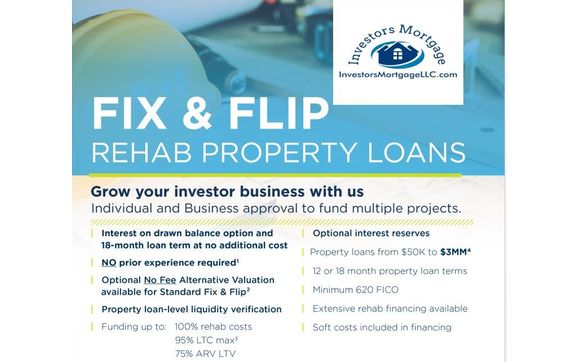 Fix-N-Flip Loans by INVESTORS MORTGAGE LLC Broker Owner in Bel Air South, MD - Alignable