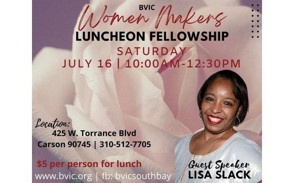 Women Makers Luncheon Fellowship by Lisa Slack- Certified Speaker ...