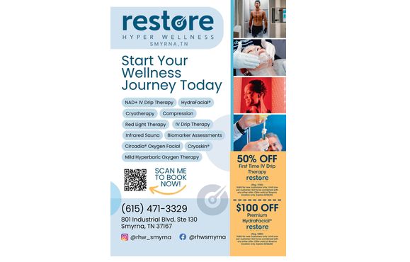 Great Savings! by Restore Hyper Wellness in Smyrna, TN - Alignable