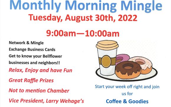 August Monthly Morning Mingle by Bellflower Chamber Of Commerce in ...