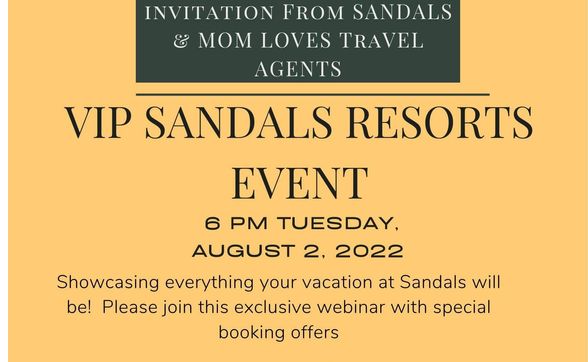 VIP Sandals Resorts Events by Mom Loves Travel in Vallejo, CA - Alignable