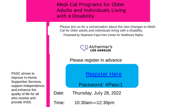 Medi-Cal Programs for Older Adults and Individuals Living with a ...