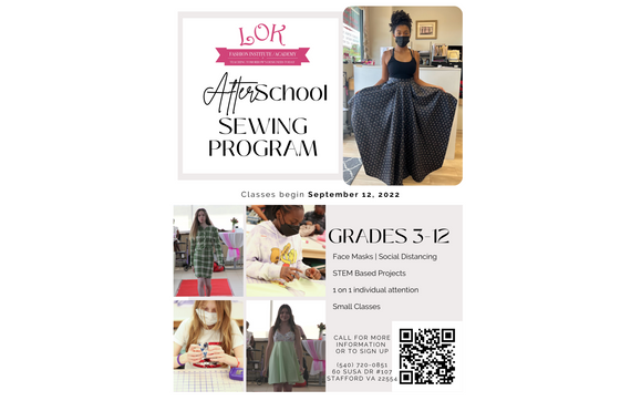 After School Sewing Program by Lok Fashion Academy in Stafford, VA ...