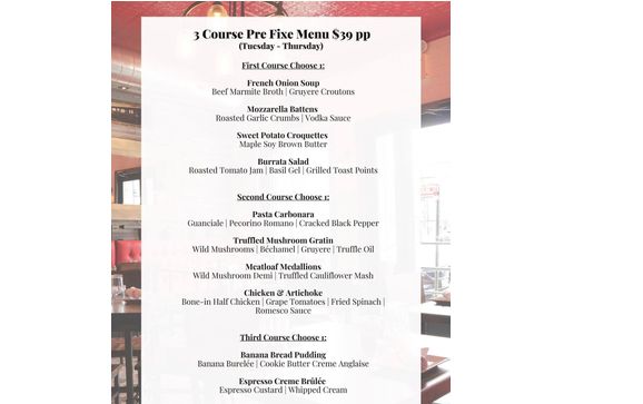 3 course prefix tasting menu by J's On The Bay in New York, NY - Alignable