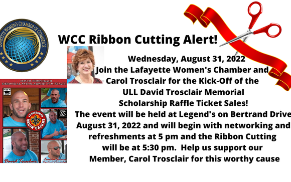 Ribbon Cutting for the David Trosclair Memorial Scholarship Fund for ...