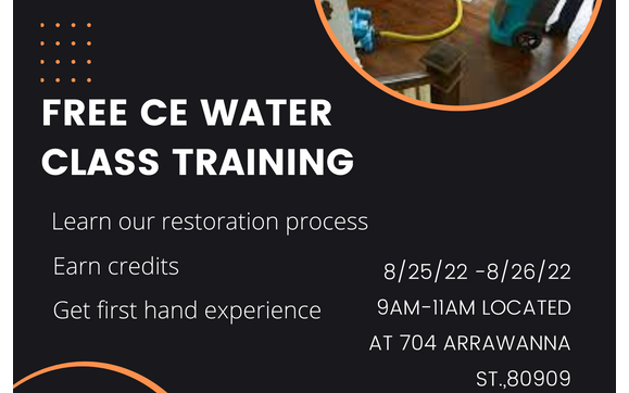 Free CE Flood Training Class by Restoration 1 of Colorado Springs in ...