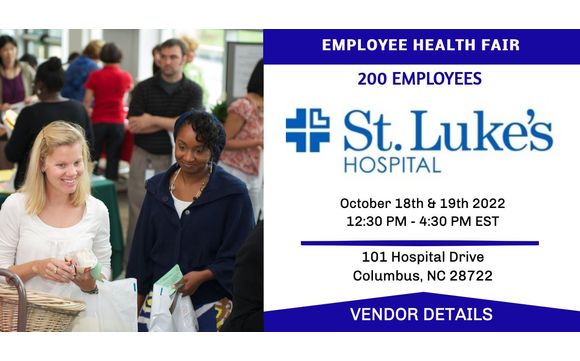 VENDOR BOOTHS AVAILABLE - St. Luke's Employee Health Fair by IAB Health ...