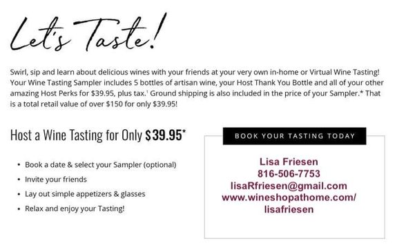 Booking September wine tastings! by WineShop at Home in Lenexa, KS ...