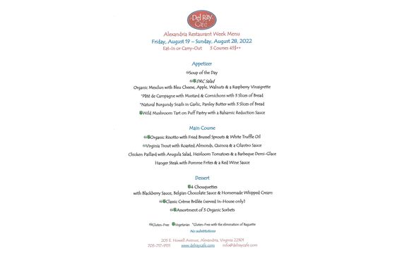 Alexandria Restaurant Week by Del Ray Cafe in Alexandria, VA - Alignable