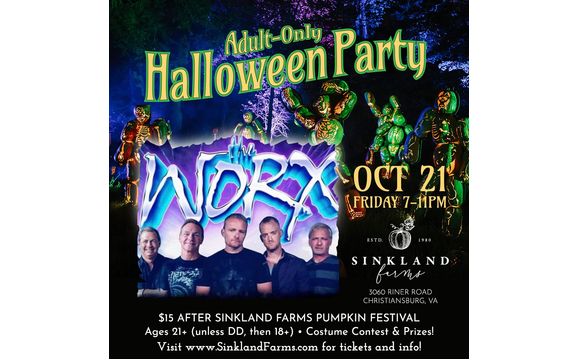 The WORX Band and Adult-only Halloween Party with costume contest at ...