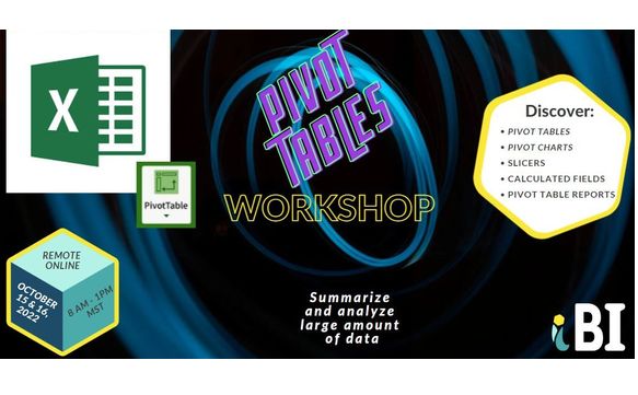 MS Excel Pivot Tables LIVE Workshop by I, Business Intelligence in ...