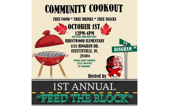 1st Annual “Feed the Block” Community Cookout by Lost Voices Empire ...