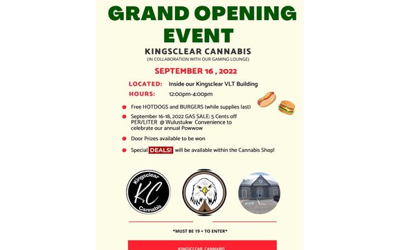 Kingsclear Cannabis & Kingsclear Gaming Lounge Grand Opening by ...