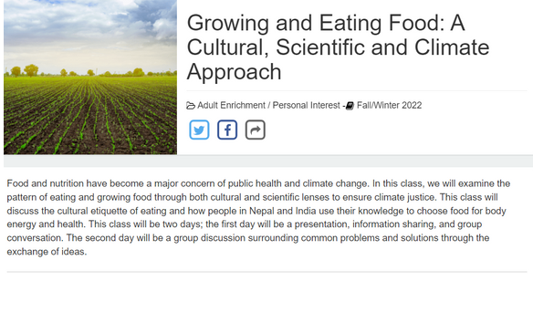 Growing and Eating Food: A Cultural, Scientific and Climate Approach by ...