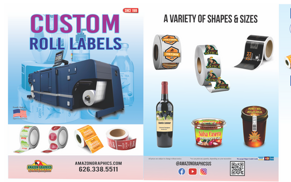 Food Labels 100% Digital Print, FDA Approved by Amazon Graphics in ...