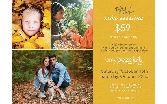 Fall Mini Sessions with Amy Bezek Photography by Amy Bezek Photography ...