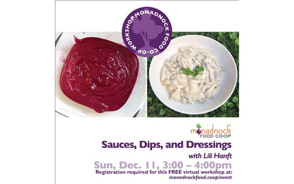 Sauces, Dips, and Dressings Virtual Workshop with Lili Hanft by ...