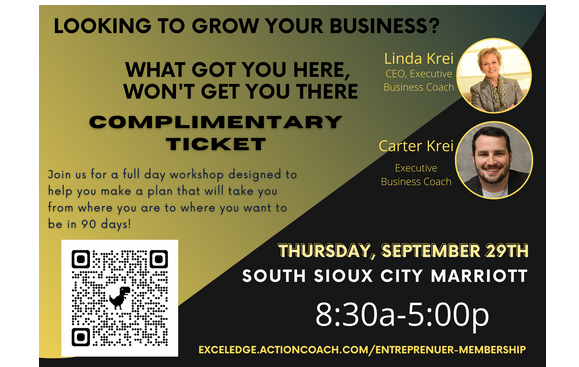 Get Your Complimentary Ticket by ActionCOACH XLEdge in Sioux City, IA ...