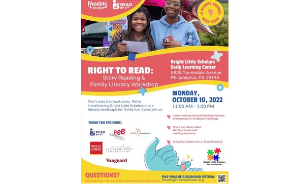 Story Reading and Family Literacy Workshop by Bright Little Scholars Early Learning Center in ...