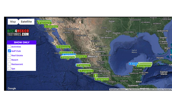 Discover our Golf Map to Mexico FREE by Best4Golf in Laguna Beach, CA ...