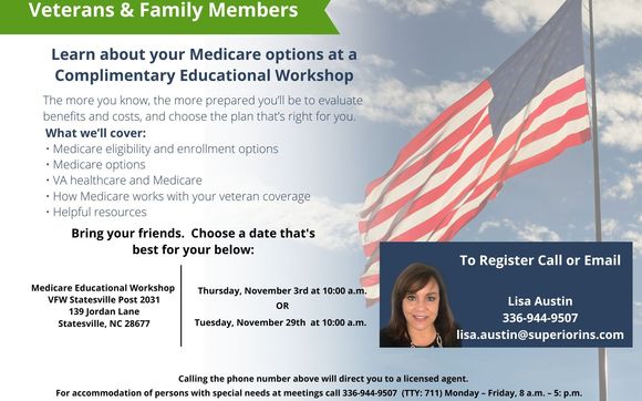 Veterans Medicare Event Complimentary by Superior Insurance of ...