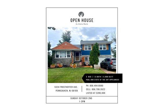 OPEN HOUSE by Gloriamrealty in Washington Township, NJ - Alignable