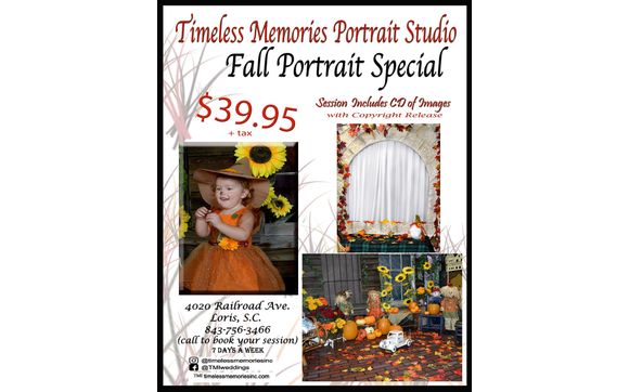 Fall Portrait Special - Timeless Memories, Inc. Portrait Studio by Timeless Memories Inc in ...