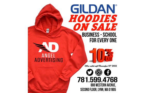 10% Off Hoodies! by Angel Advertising in Lynn, MA - Alignable