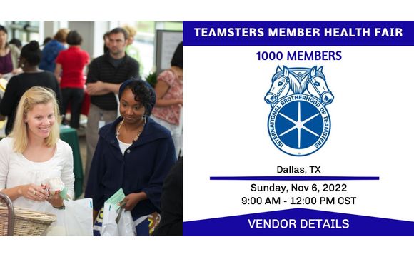 VENDOR BOOTHS AVAILABLE - TeamCare Family Health Fair at Teamsters ...