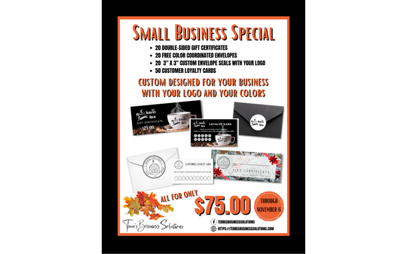 Custom Designed Gift Certificate and Customer Loyalty Card Package by ...