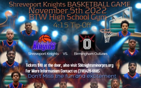 Shreveport Knights vs. Birmingham Outlaws by Shreveport-Bossier Knights ...