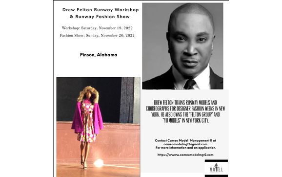 Drew Felton Runway Workshop & Runway Fashion Show by Cameo Model ...