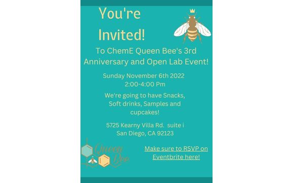 ChemE Qiueen Bee 3rd Anniversary Party and Open Lab Event by ChemE ... ChemE Qiueen Bee 3rd Anniversary Party and Open Lab Event by ChemE ...