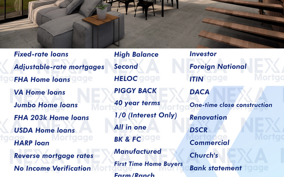 All Programs we offer by NEXA Mortgage in Raleigh, NC - Alignable