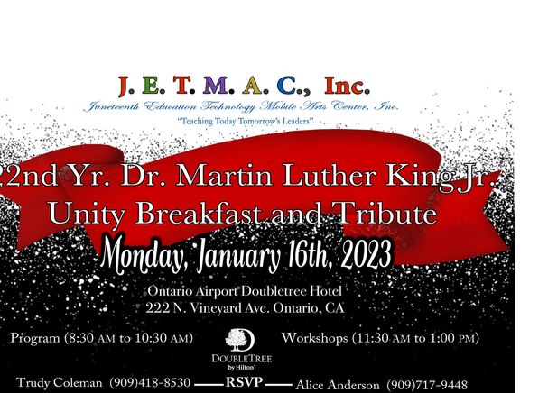 22nd Year Dr. Martin Luther King Jr. Unity Breakfast by Juneteenth ...