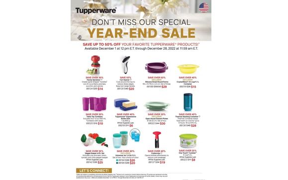 Year-End Sale AND MORE! by Cristi Reid - Tupperware Independent ...