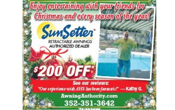 $200 Off Sunsetter Retractable Awnings by Awning Authority in Ocala, FL ...