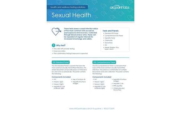 10% off STD Testing - Code: SJCC by ARCPoint Labs St. Augustine in ...