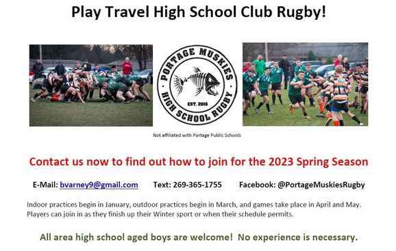 Play Travel High School Rugby by Portage Muskies High School Rugby Club ...