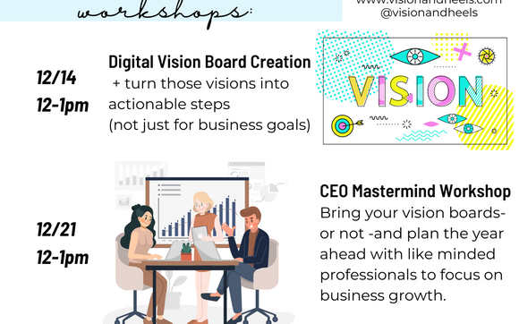 Digital Vision Board and CEO Mastermind Workshop by Vision & Heels in ...