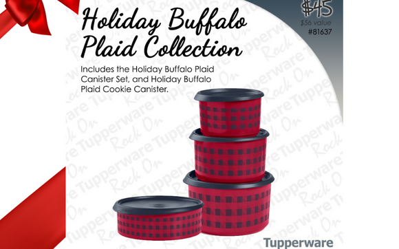 Our Buffalo Plaid Canisters by Tupperware by Jeri DeLane in Oviedo, FL ...