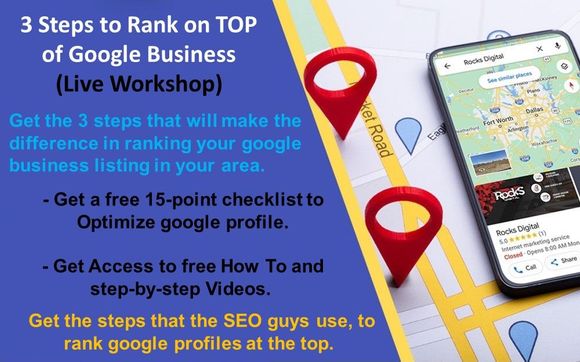 3 Steps to Rank on TOP of Google Business (Live Workshop)