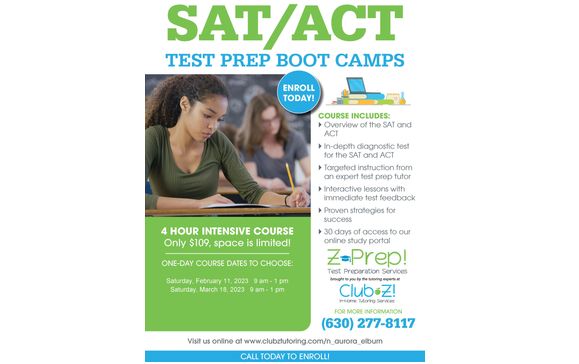SAT/ACT Boot Camps! by Club Z! In-Home Tutoring of North Aurora in ...