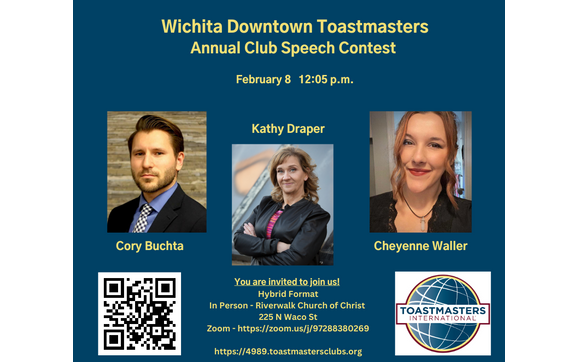 Wichita Downtown Toastmasters - Annual Club Contest by Kathy Draper ...