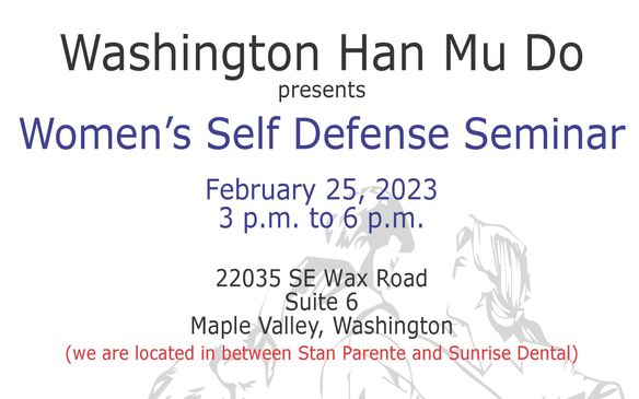 Women’s Self Defense Seminar by Washington Han Mu Do in Maple Valley ...